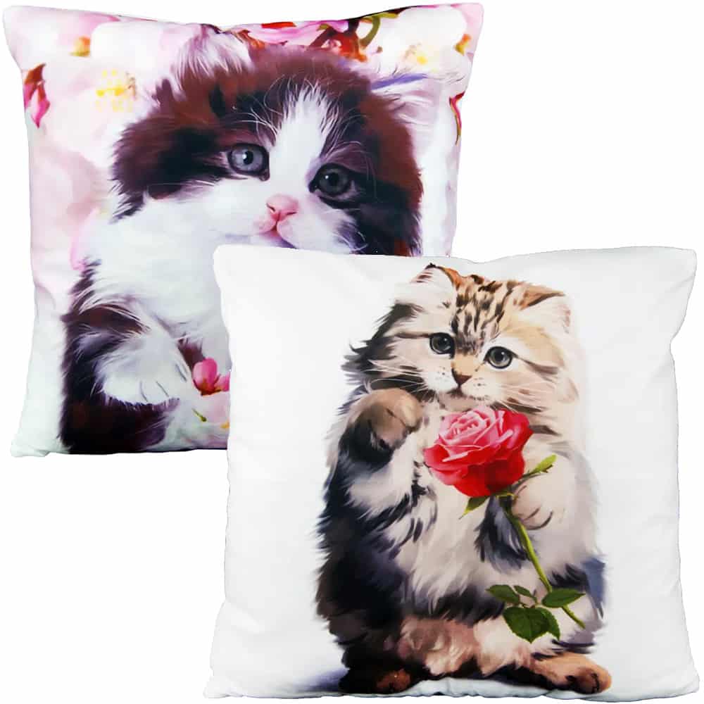 Pyntepuder med katte motiver og katte designs - Stort udvalg 👉